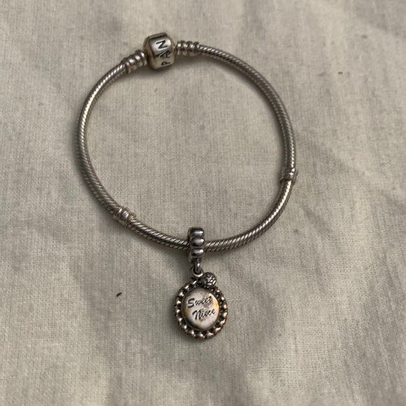 Pandora | Jewelry | Pandora Bracelet And Sweet Niece Charm | Poshmark